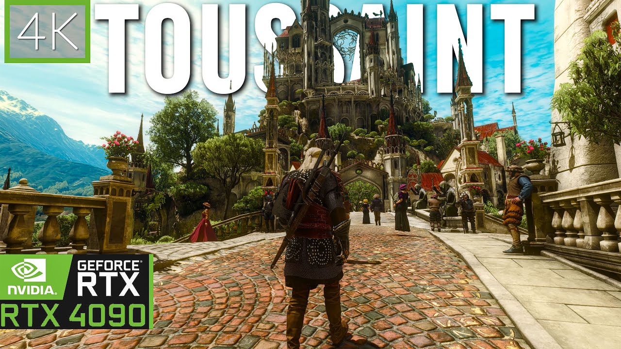 Walking Around Beautiful Toussaint City I The Witcher 3 4K Ultra ...