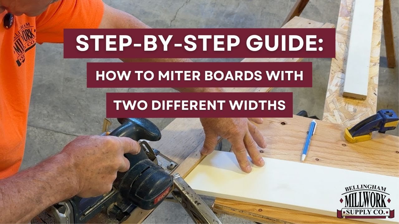 How To Miter Two Unequal-Sized Boards Together - YouTube