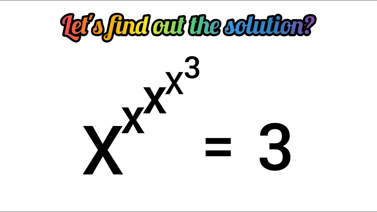 Simplification of Exponential Equation - YouTube