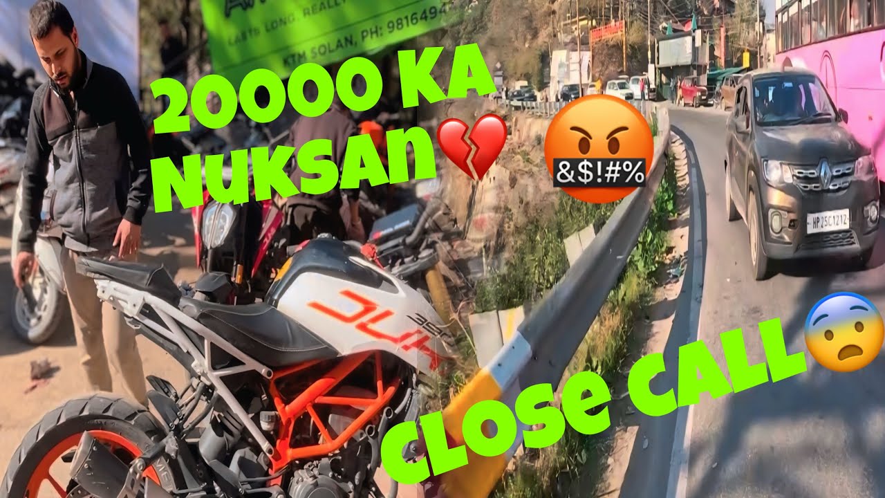 After crash😰 Bike Total Loss💔 || 20000 ka Nuksaan😞|| No Motovlogs🙂 ...