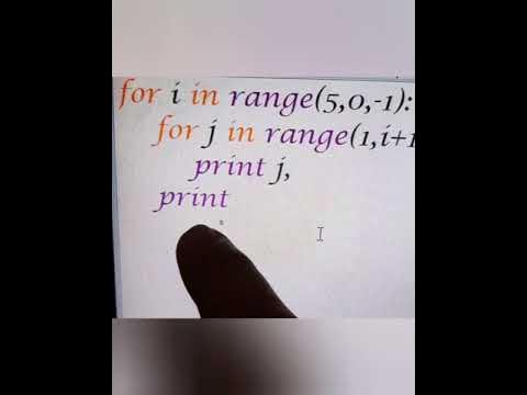 Pattern Printing in PYTHON (part 1) by Pritma mam - YouTube
