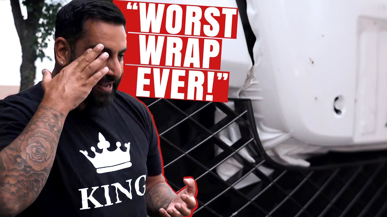 Exposing DISGUSTING "Worst Wrap Ever" on Bentley Continental GT - YouTube