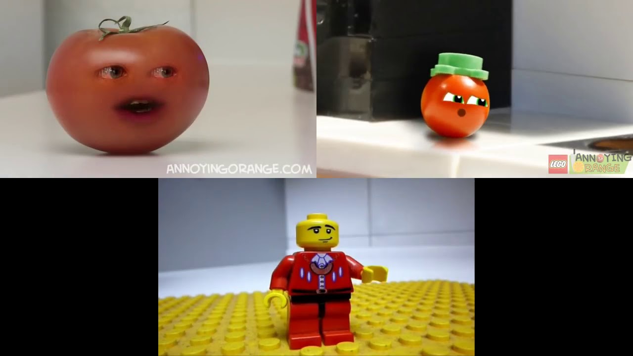 Annoying Orange 2019 TOE MAY TOE Comedy VS 2 Lego versions - YouTube