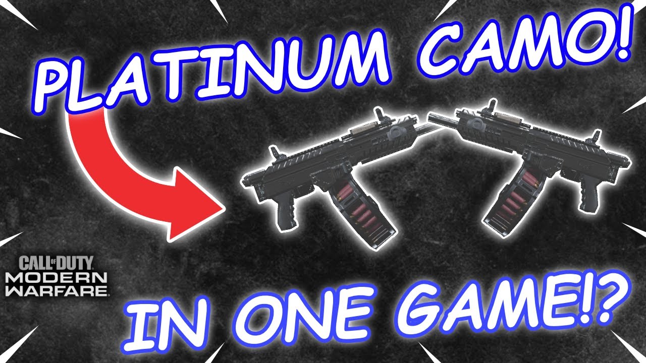 PLATINUM CAMO IN ONE GAME!? (SHOTGUNS!) Call of Duty Modern Warfare ...