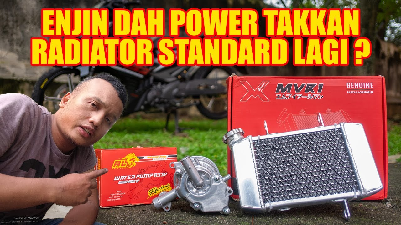 CARA TUKAR RADIATOR Y15ZR | FULL RADIATOR BESAR REDLEO MVR1 | SPEC 63MM ...