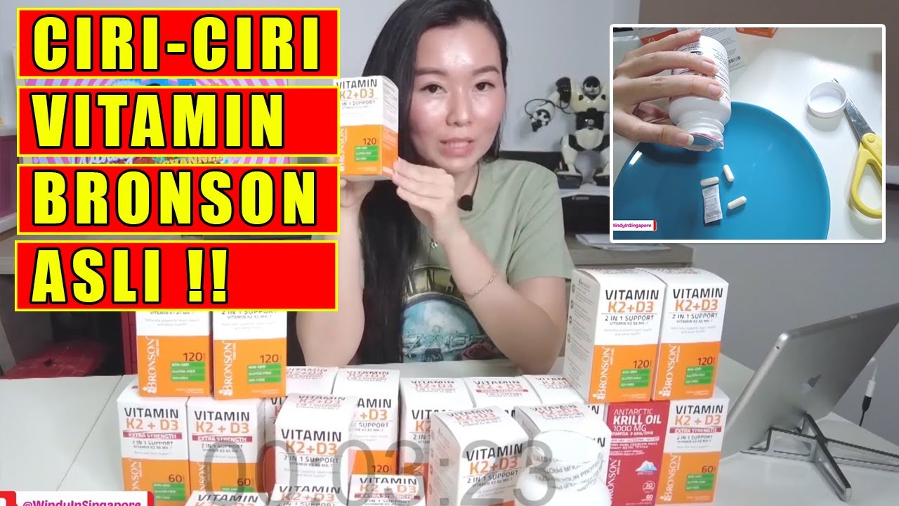 Ciri Ciri Vitamin Bronson Asli!!! - YouTube