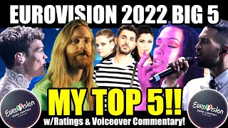 Eurovision 2022 Big 5 Songs | Popnable