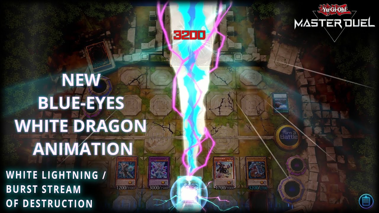 *New* White Lightning / Burst Stream of Destruction Animation | Yu-Gi ...