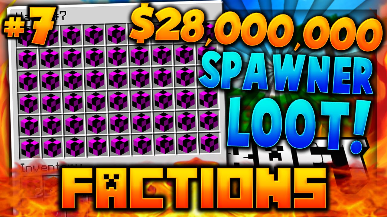 $28 MILLION SPAWNER LOOT! | Minecraft FACTIONS VERSUS #7 (CosmicPvP - Pleb Planet) - YouTube