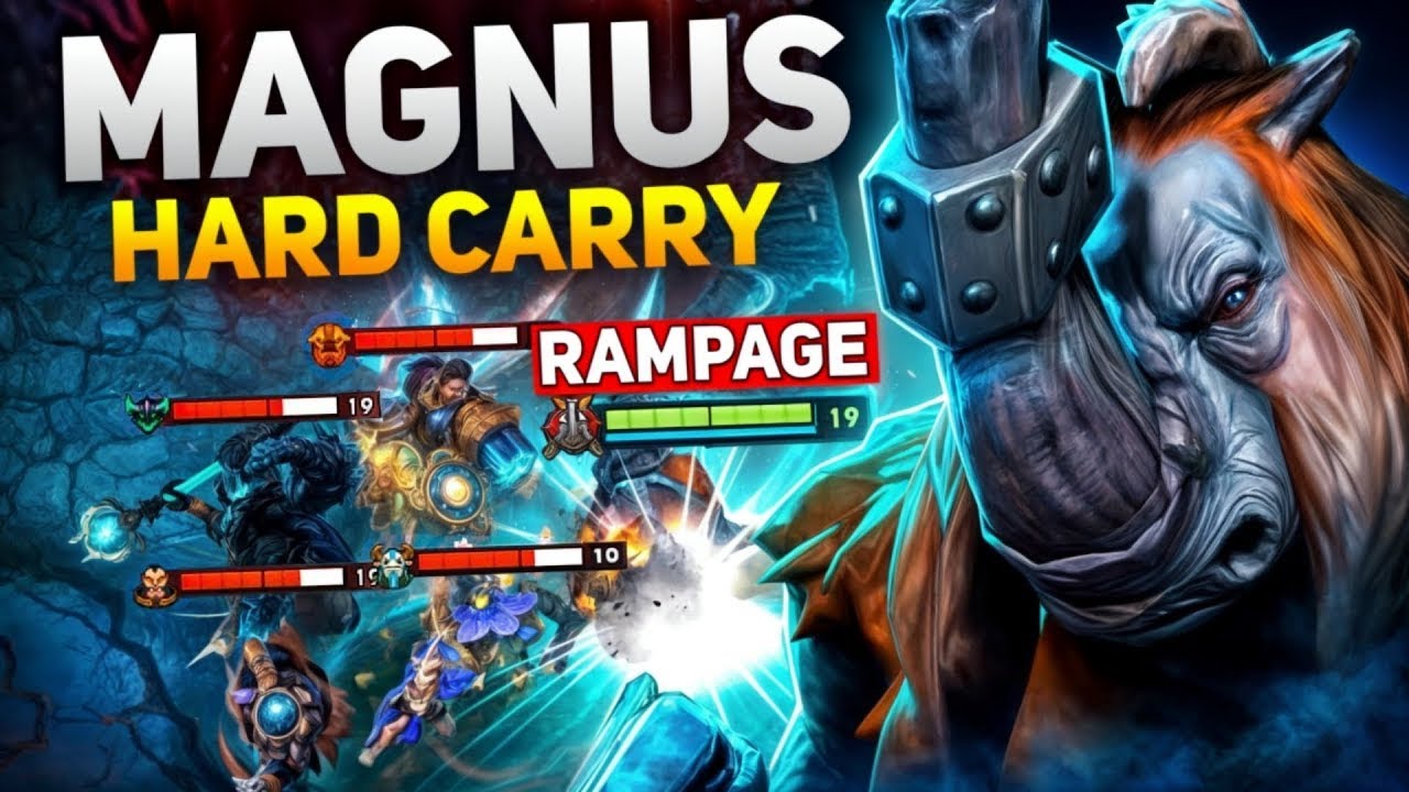64 Kills Hard Carry Magnus x3 Rampages🔥🔥🔥Insane Damage | Dota 2 ...