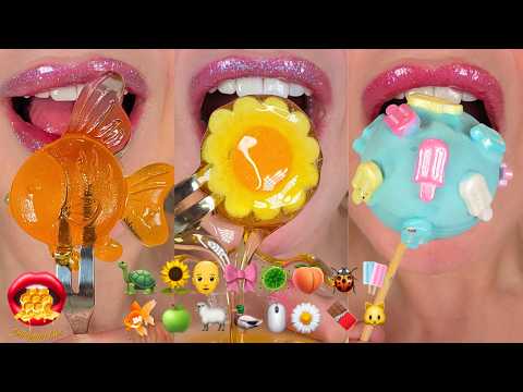 Satisfying ASMR Mukbang Eating  Emoji Food