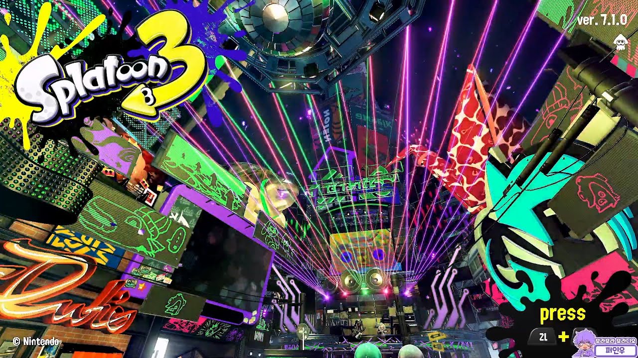 「스플래툰3(Splatoon3)」오더폴리스 스퀘어:텐타클즈(히메&이이다) - 페스티벌 후반부[We're So Back/헤드 ...