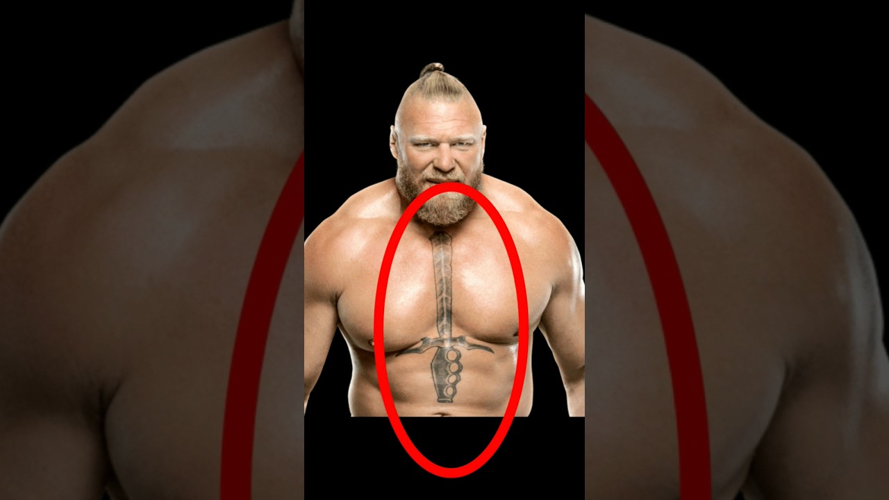 Actual meaning of Brock Lesnar's chest tattoo - YouTube