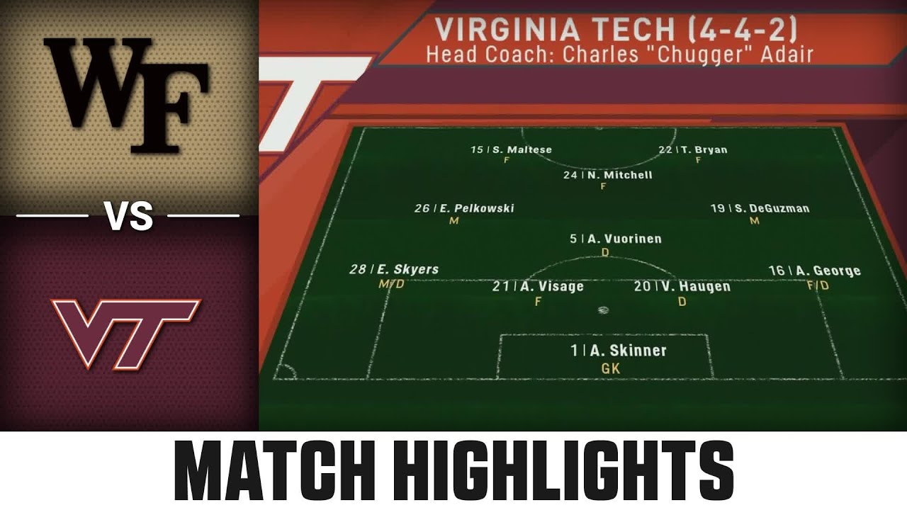 Wake Forest vs. Virginia Tech ACC Women's Soccer Highlights (2023 ...