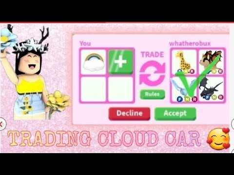 SEEING WHAT PEOPLE TRADE FRO A CLOUD CAR *LEGENDARY* ADOPT ME 😊 - YouTube
