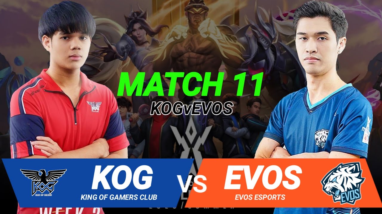 🇹🇭 ROV Pro League : KING OF GAMERS CLUB 🆚 EVOS ESPORTS : Week 2 Day 2 ...