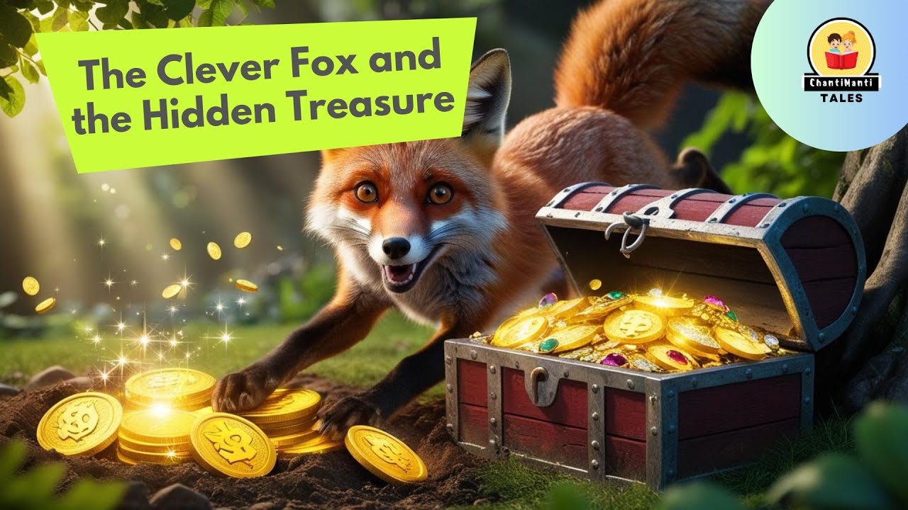 Clever fox and hidden treasure (English)I Animated story I Moral story ...