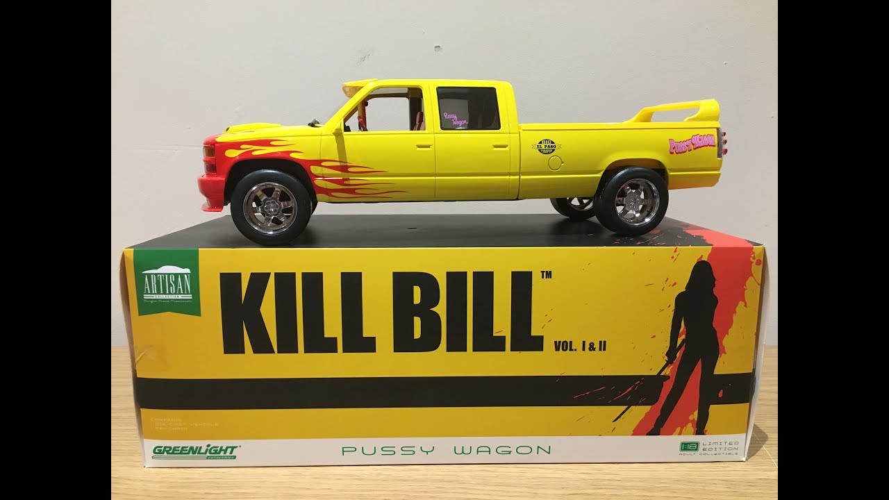 1:18 Greenlight Chevrolet Silverado Pussy Wagon Kill Bill Movie - YouTube