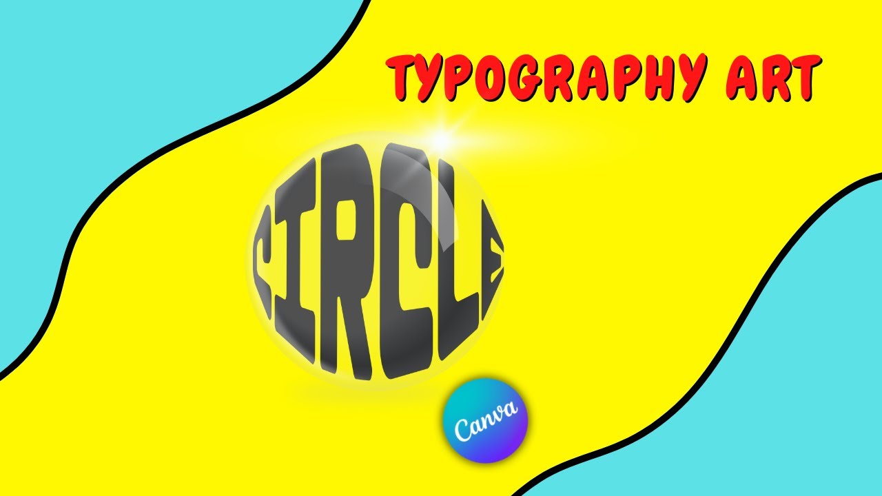How to Make Awesome Sphere Text Effect with Canva | Easy Typography ...