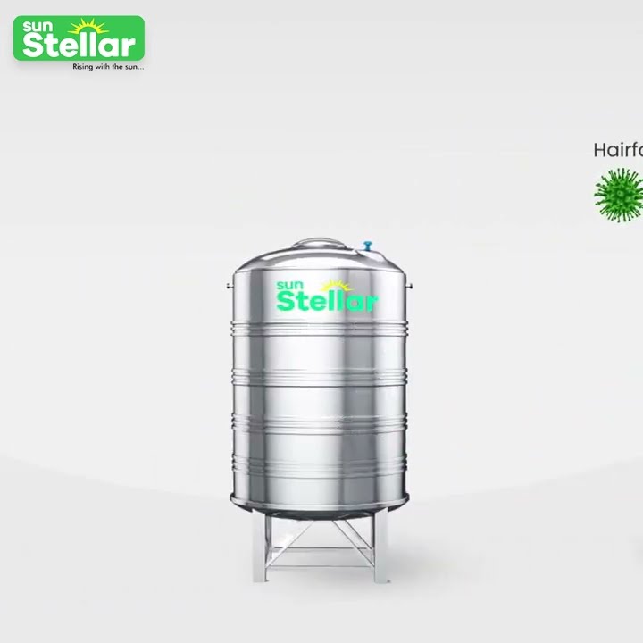 Sun Stellar stainless steel water tanks - YouTube