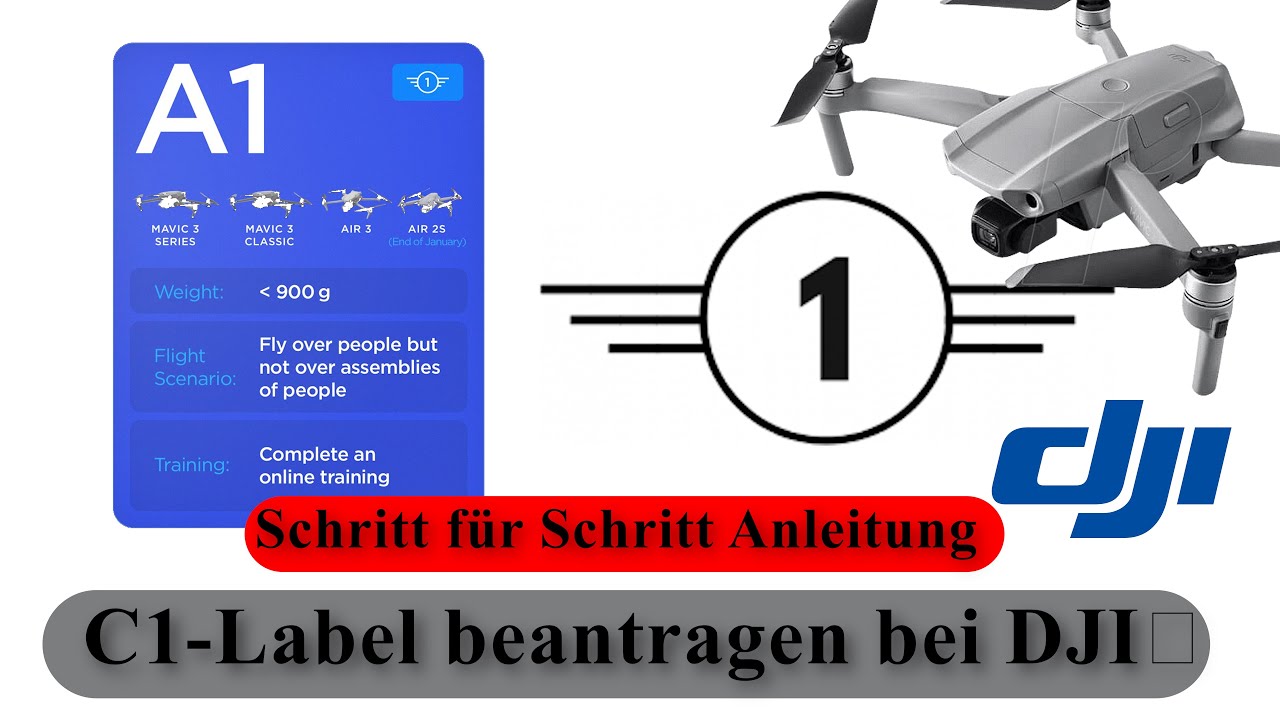 C1 Drohnen Label bei DJI Beantragen I Schritt für Schritt Anleitung ...
