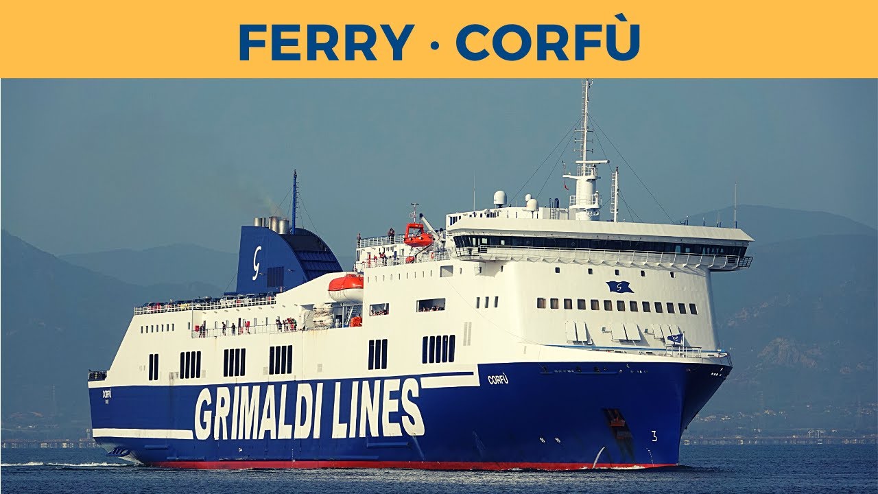 Arrival of ferry CORFÙ, Cagliari (Grimaldi Lines) - YouTube