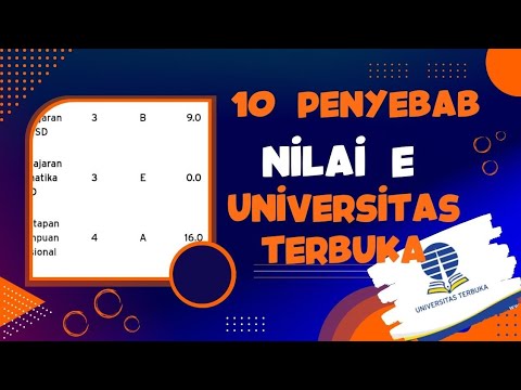 10 Penyebab Nilai E di UT #ut #universitasterbuka #nilaiuas #uastheut # ...
