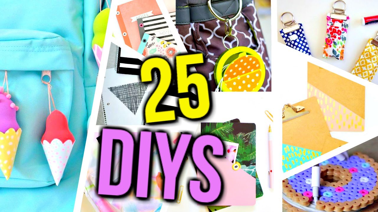 25 DIY SCHOOL SUPPLIES YOU NEED TO TRY FOR BACK TO SCHOOL 2016 - YouTube