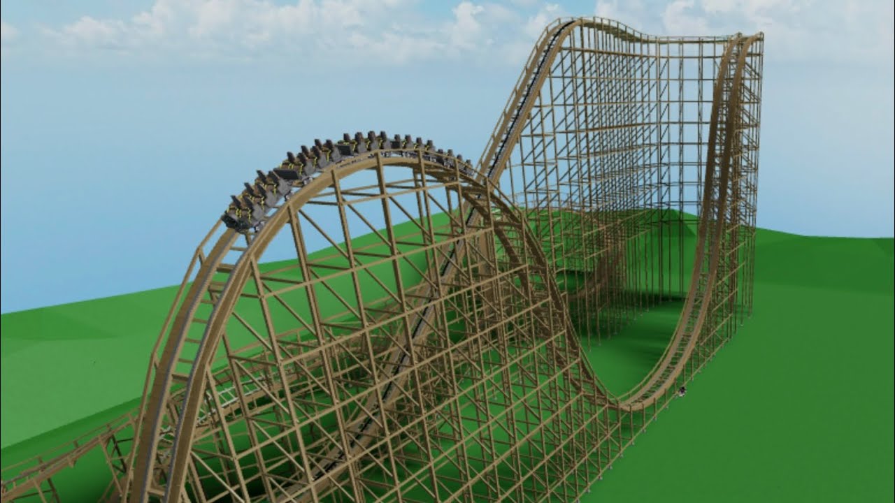 Intamin Prefabricated Wooden Coaster | Theme Park Tycoon 2 WIP - YouTube