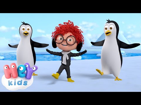 Dansul Pinguinului 🐧 Cantece si dansuri pentru copii | HeyKids
