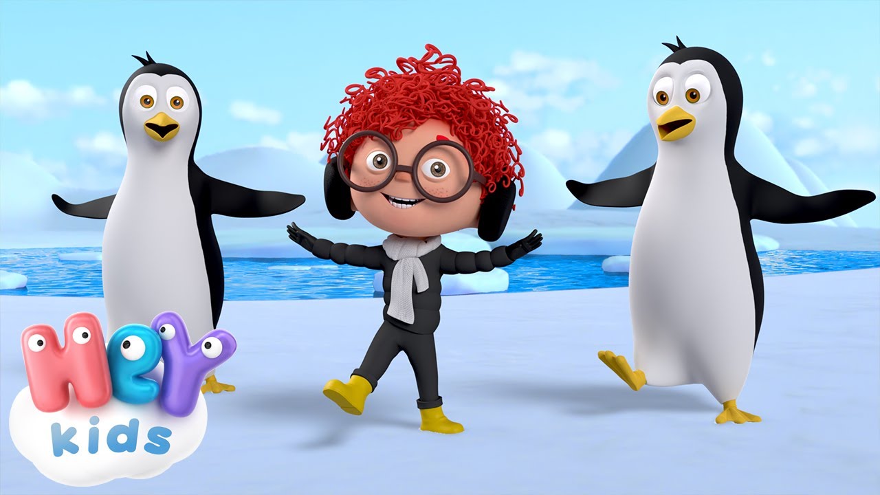 Dansul Pinguinului 🐧 Cantece si dansuri pentru copii | HeyKids - YouTube
