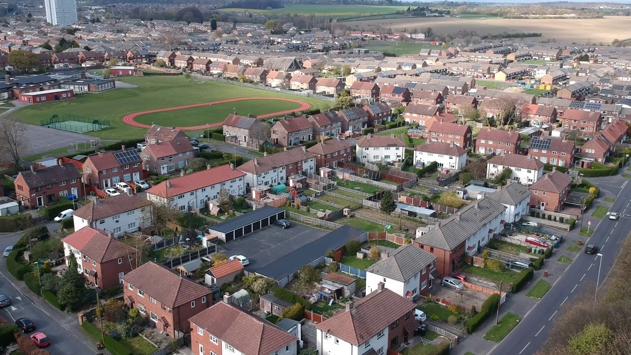 Swarcliffe Primary School - St Gregory's Church - Ariel View - DJI ...