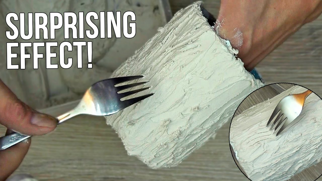 Just apply the putty and use a kitchen fork, awesome result and a ...