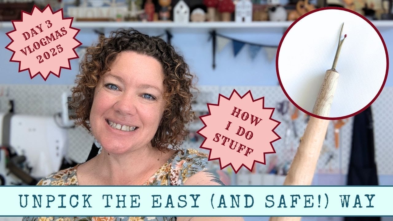 How to Unpick Seams Safely, Neatly and Easily🎁 VLOGMAS Day 3🤶🎄⭐ HOW I ...