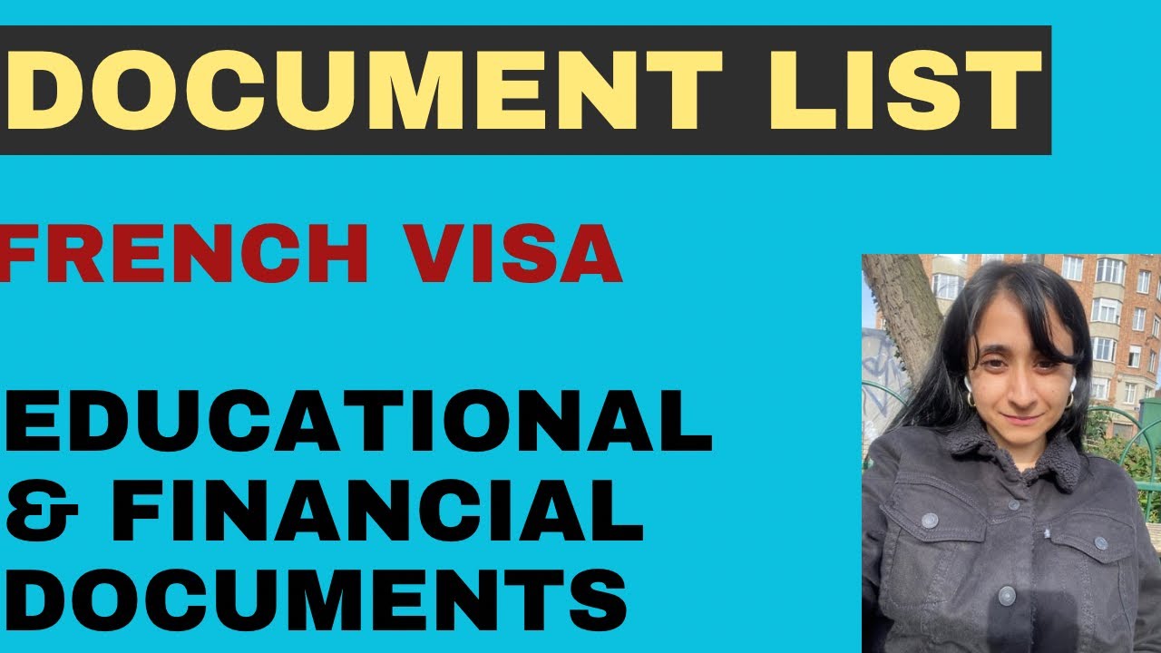 A complete list of documents for French visa. - YouTube