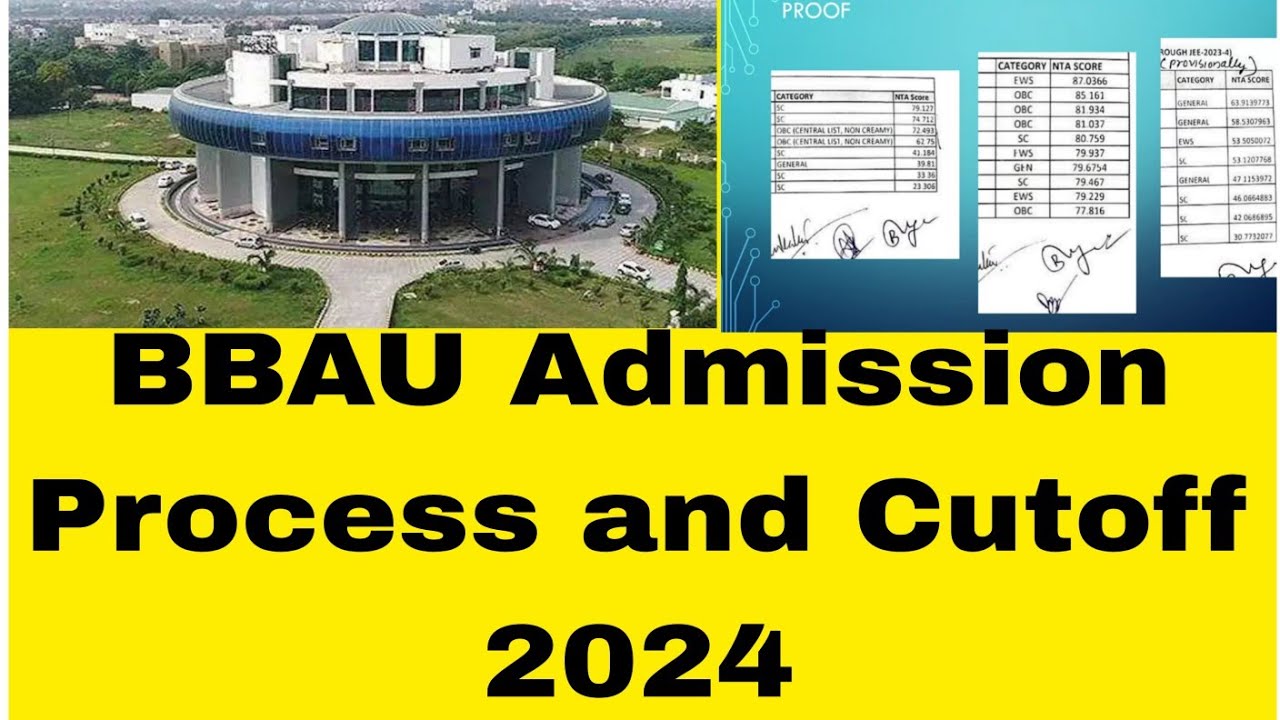 Bbau Lucknow B Tech admission process and cutoff 2024 || B.tech ...