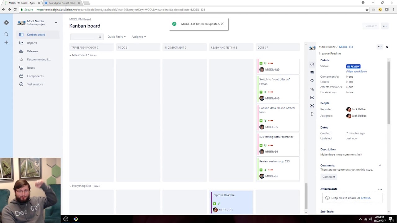 A Day in the Life of a Developer Using the Atlassian Tool Suite - YouTube