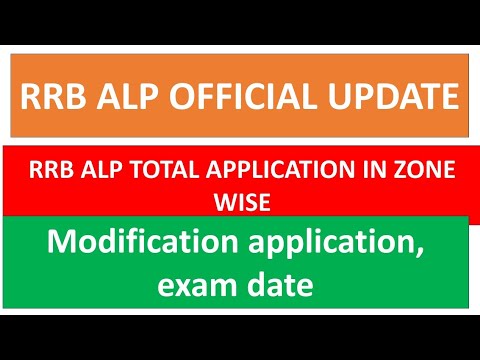 RRB ALP OFFICIAL UPDATE, RRB ALP total application list zone wise, RRB ...