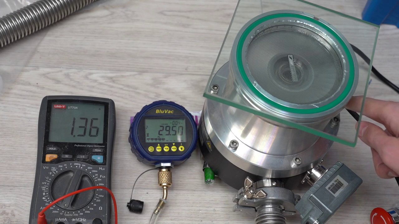 First run of Edwards EXT255H turbo-molecular pump - YouTube