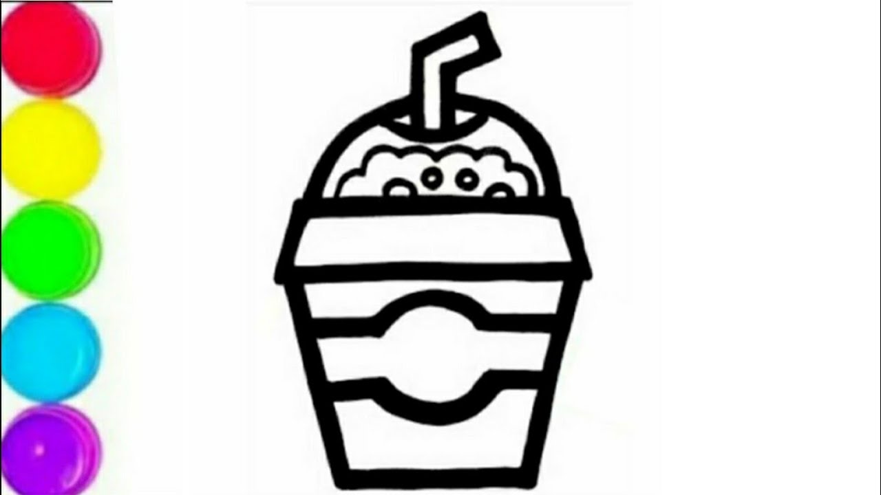 Coffee drink Drawing,painting and coloring for kids| how to draw coffee ...