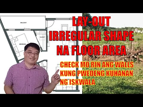 IRREGULAR SHAPE FLOOR AREA LAY-OUT. - YouTube