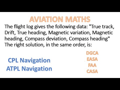 "True track, Drift, True heading, Mag variation, Magnetic heading ...