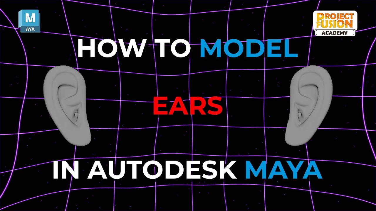 Autodesk Maya - Ear Modeling Tutorial | 4X Speed Up Tutorial | Maya ...