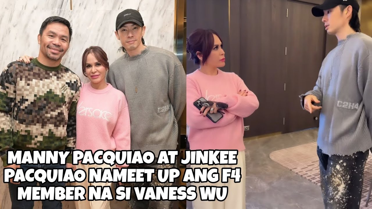 MANNY PACQUIAO AT JINKEE PACQUIAO NAMEET SI VANESS WU ANG F4 MEMBER SA ...
