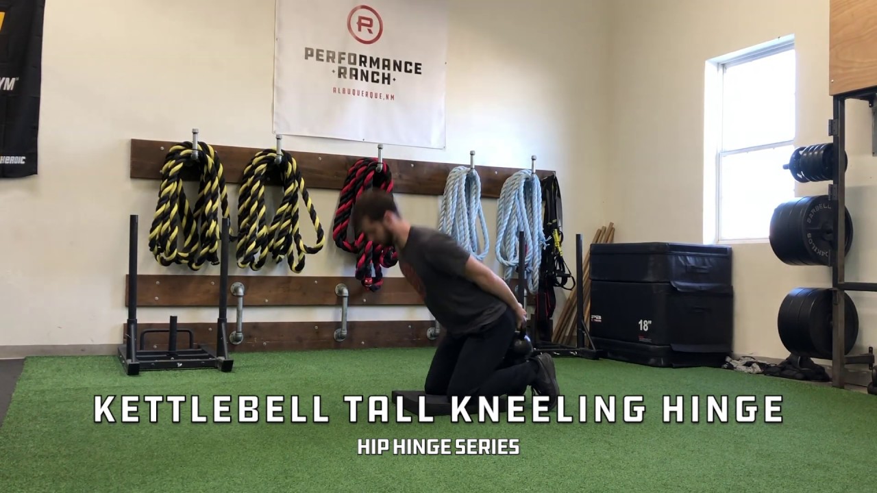 Kettlebell Tall Kneeling Hinge - YouTube