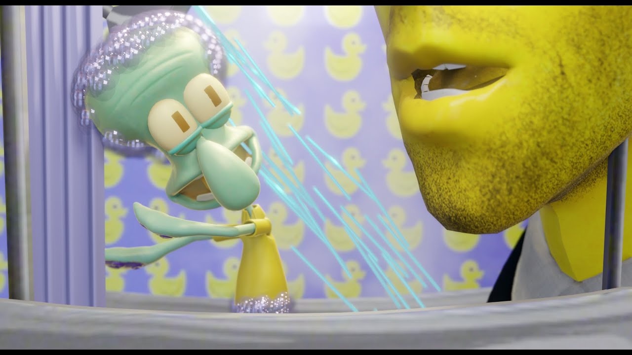 Squidward's Shower Demon (Animation) - YouTube