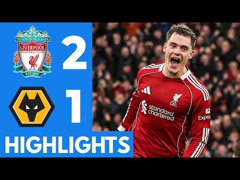 Liverpool vs. Wolves 2-1 extended highlights Florian Wirtz and ...