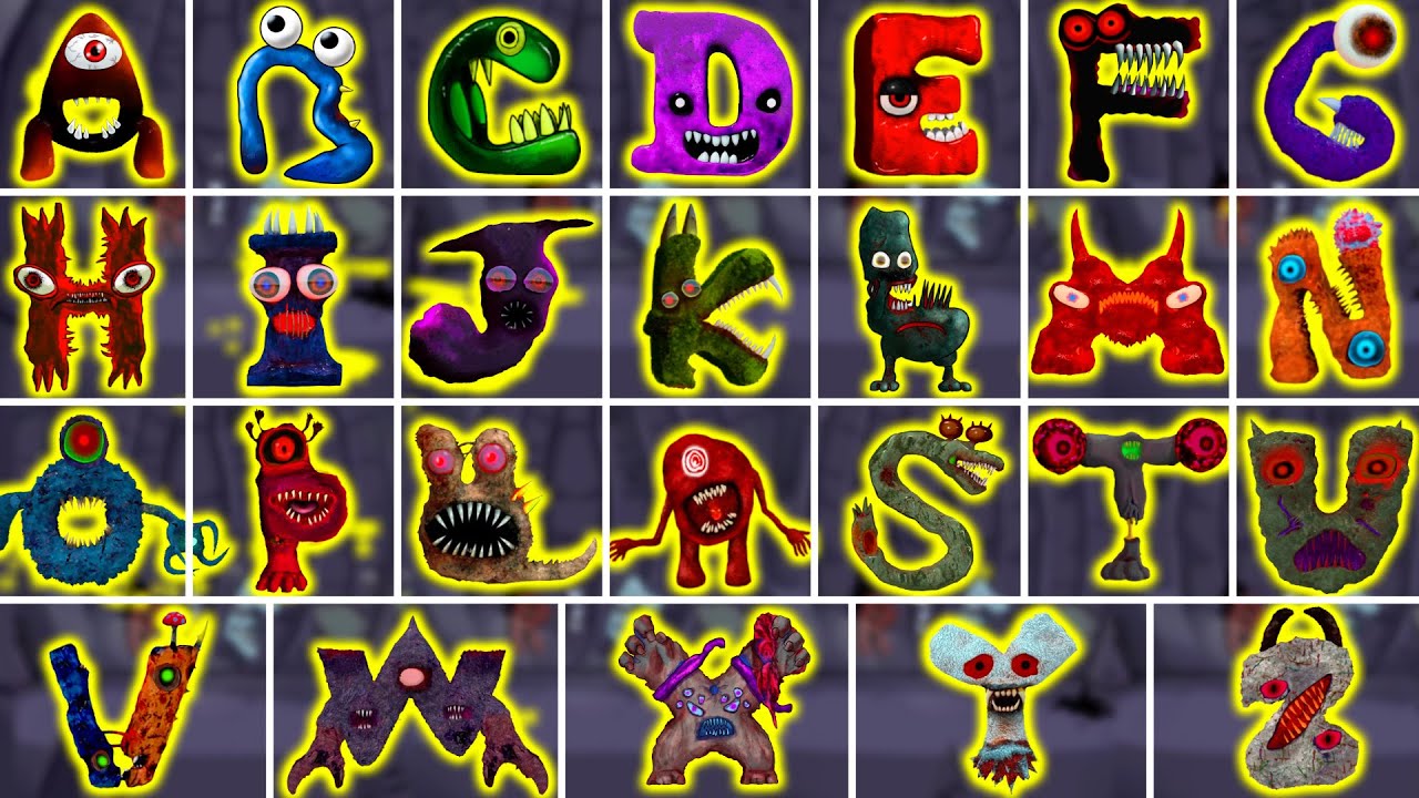 New NIGHTMARE Alphabet Lore (A - Z) ALL PHASES 🎶 FNF New Mod (Roblox ...
