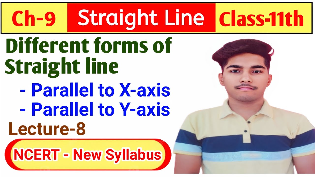 Different forms of Straight line - Parallel to axes 'Chapter -9' # ...