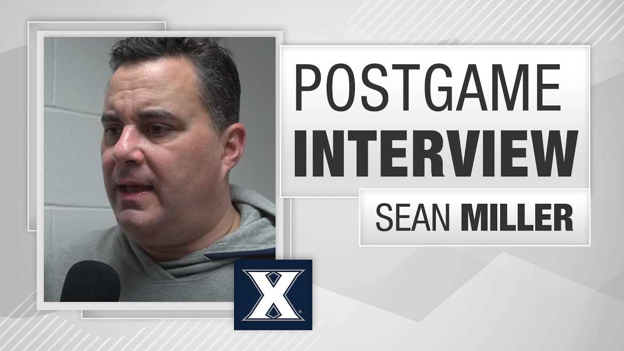 SHOOTAROUND POSTGAME - SEAN MILLER AFTER XAVIER WINS AT UCONN - YouTube